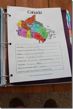 Canada Unit Study - Confessions of a Homeschooler